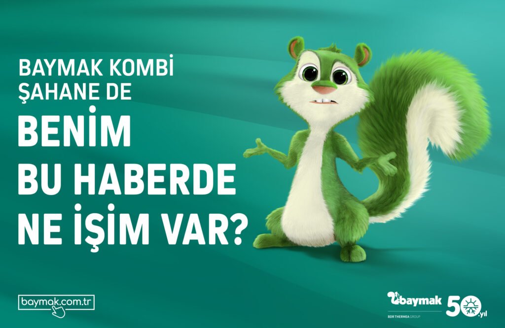Baymak’ın logosunda yer alan sincap, reklamların başrolüne geçiyor ...
